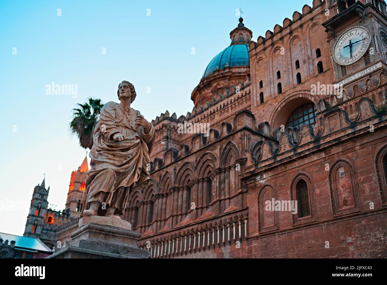 The Palermo Cathedral, the Roman Catholic Archdiocese of Palermo Stock ...