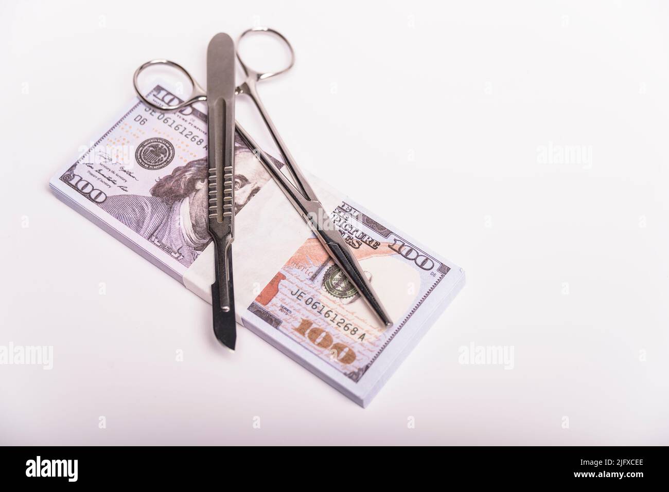 Medical bill with a very expensive total in dollars Stock Photo - Alamy