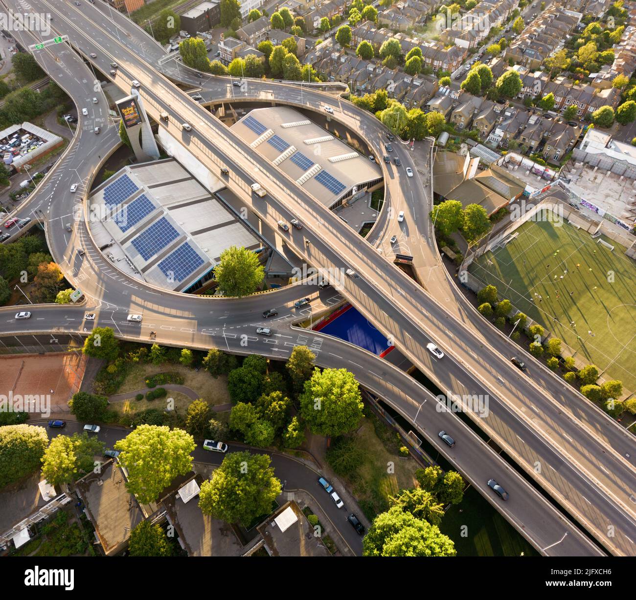 A40 Westway roundabout, London Stock Photo - Alamy