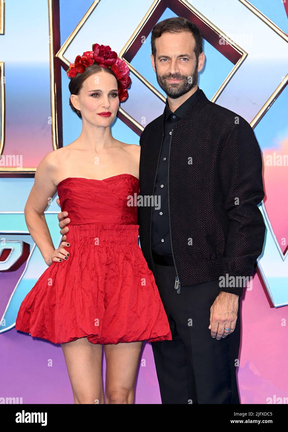 July 5th, 2022. London, UK. Natalie Portman and husband Benjamin ...
