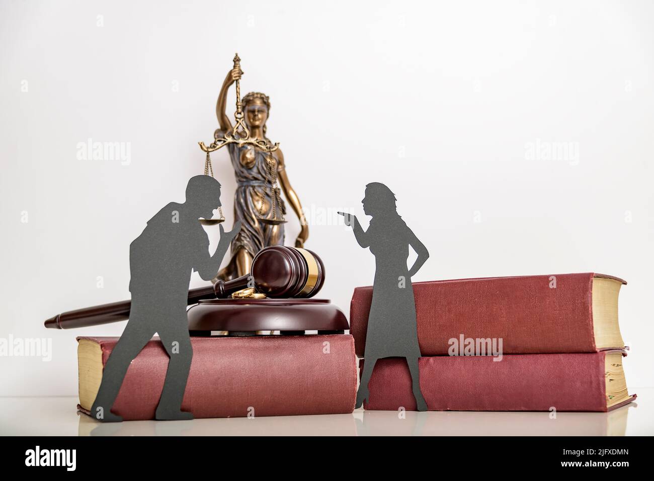 Silhouette symbol. Child custody. Family law proceedings. Divorce ...