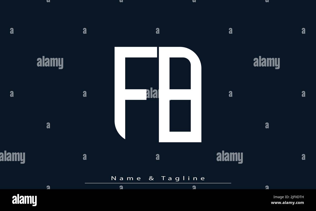 Alphabet letters Initials Monogram logo FB , BF Stock Vector Image ...