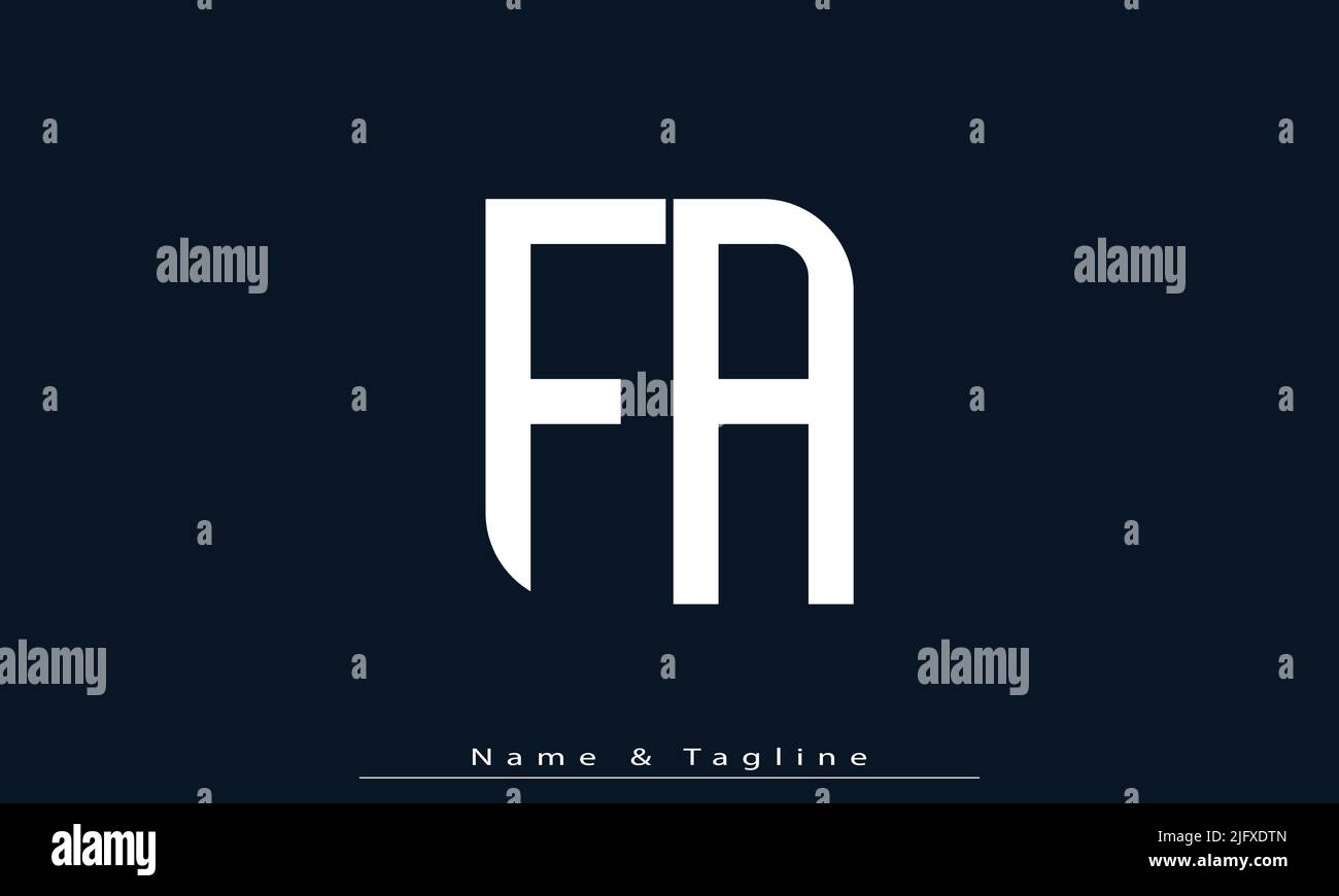 Alphabet letters Initials Monogram logo FA , AF Stock Vector Image ...