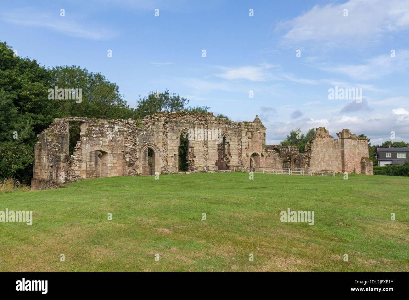 Spofforth Castle in the village of Spofforth, North Yorkshire, England ...
