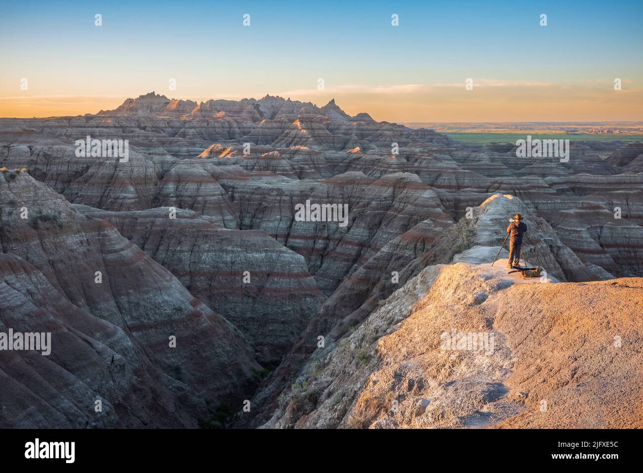 Interior, SD, USA - June 21, 2022: A photographer photograph White ...