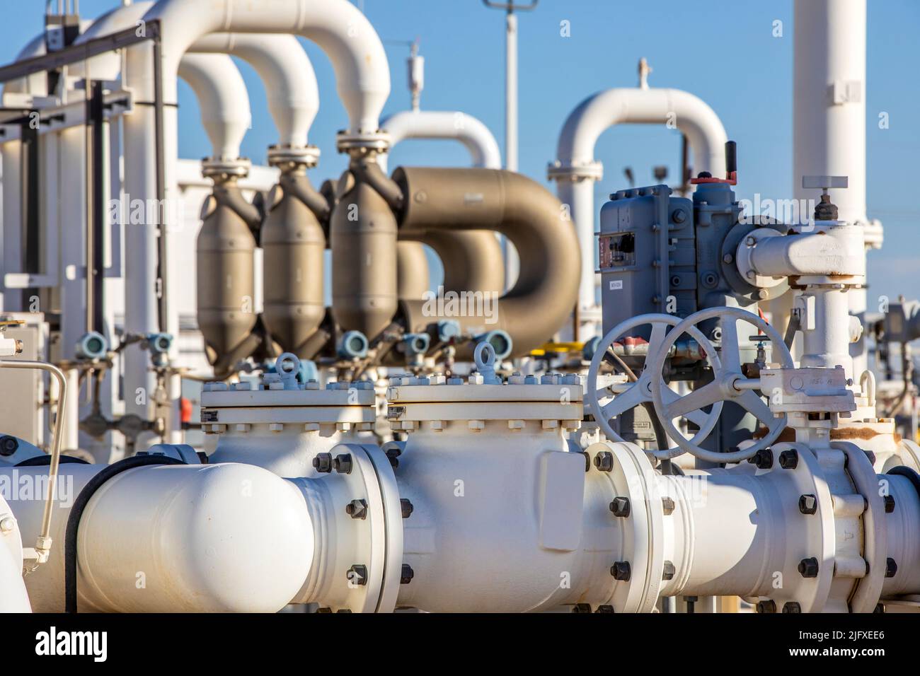 Oil Tank Farm in West Texas Stock Photo - Alamy