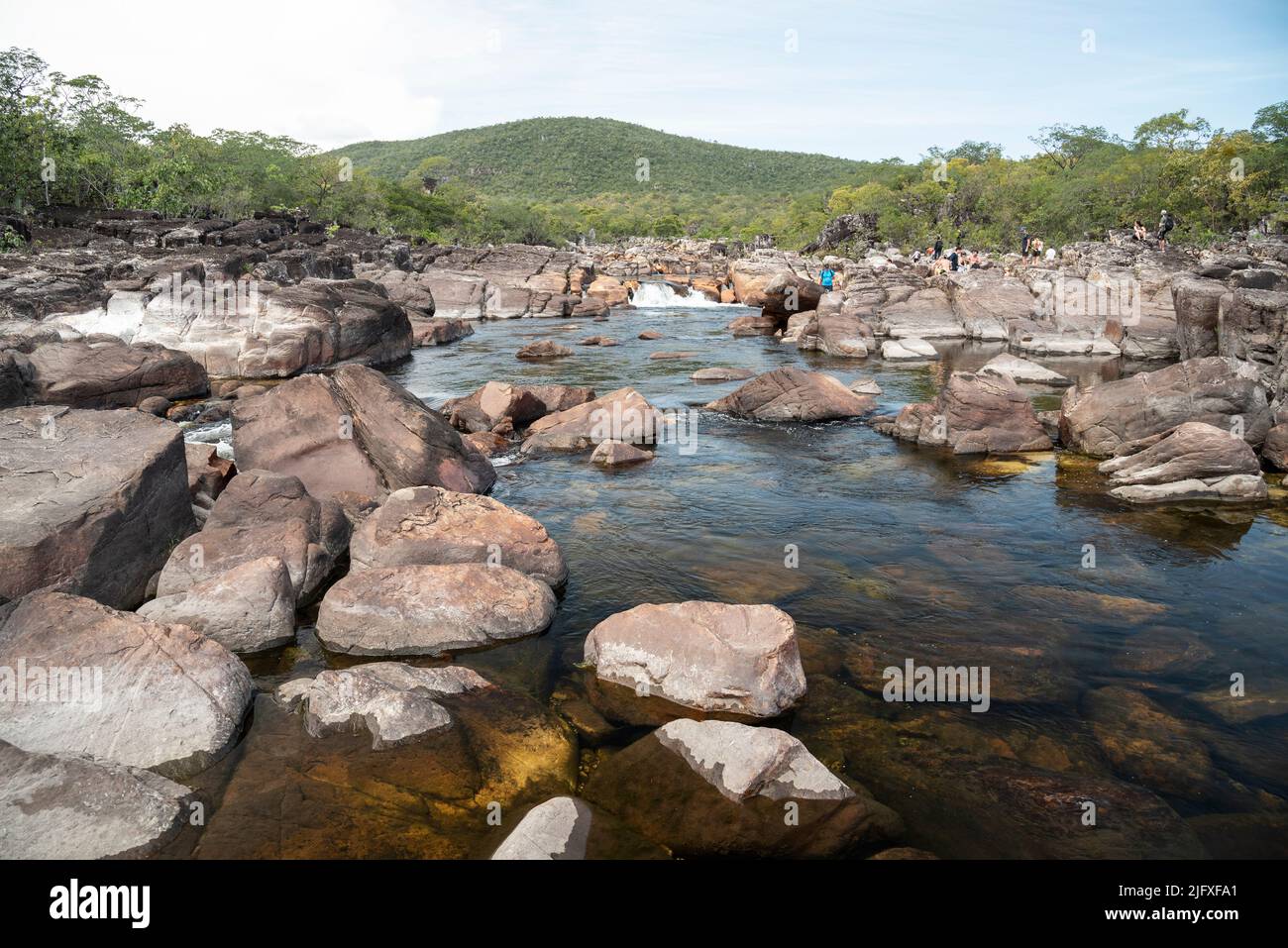 Beautiful view to wild and rocky cerrado river Stock Photo - Alamy