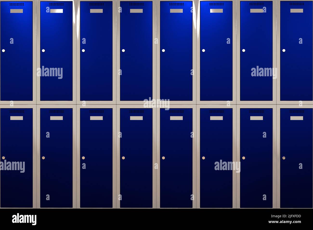 Blue metalic locker. 3D Render Stock Photo - Alamy