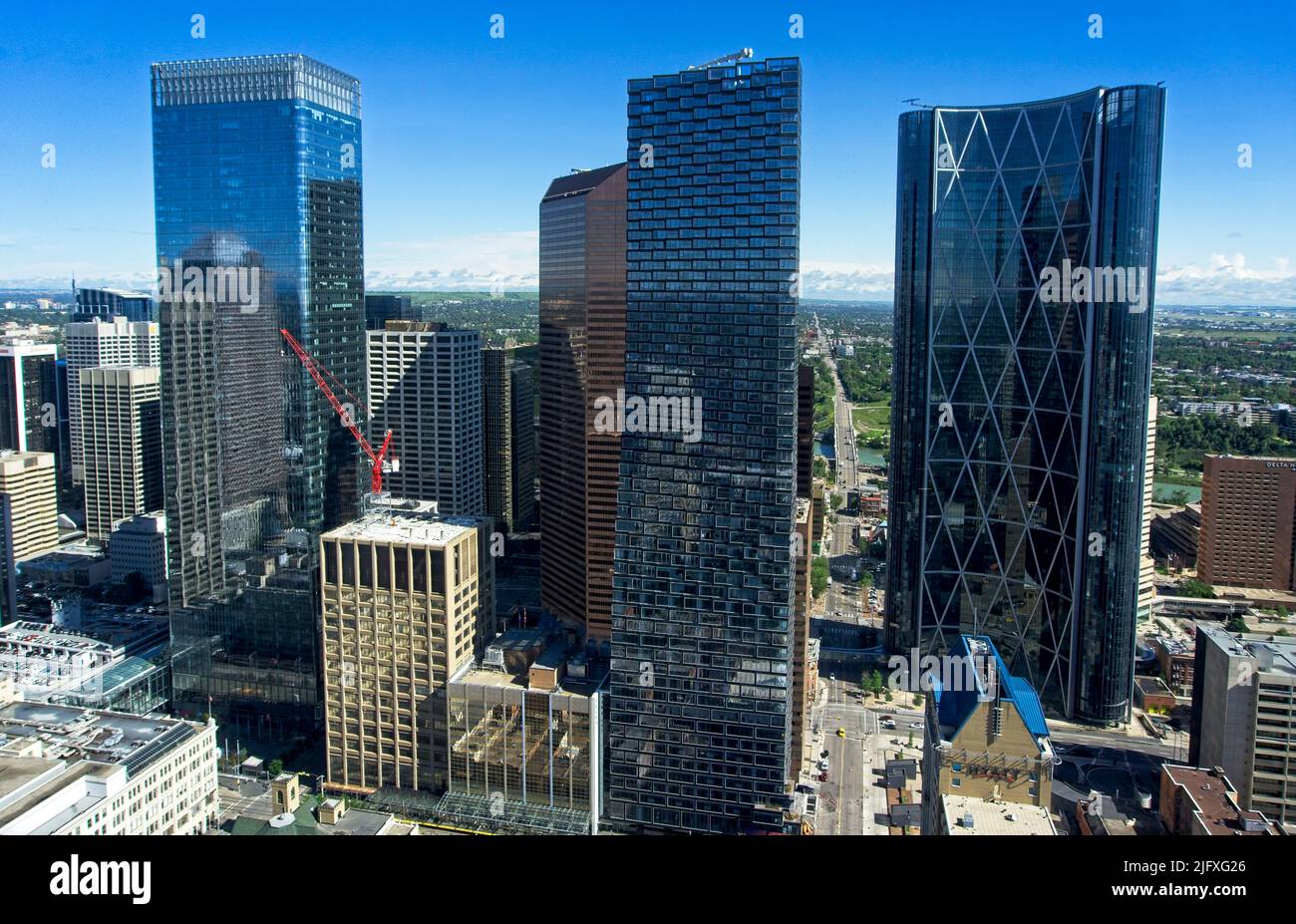 Downtown Calgary Alberta Stock Photo - Alamy