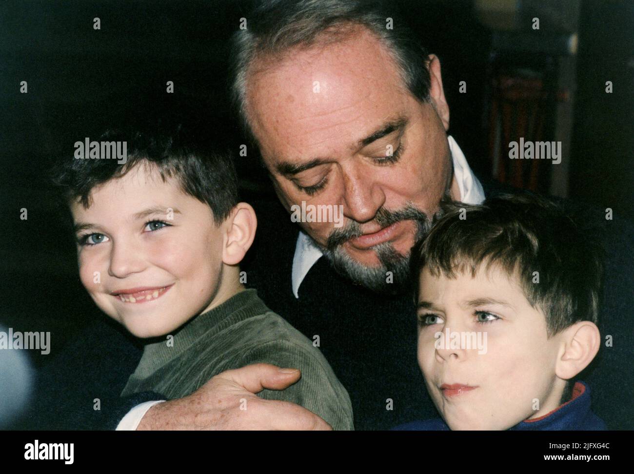 Romanian actor Alexandru Repan with his sons, approx. 1999 Stock Photo - Alamy