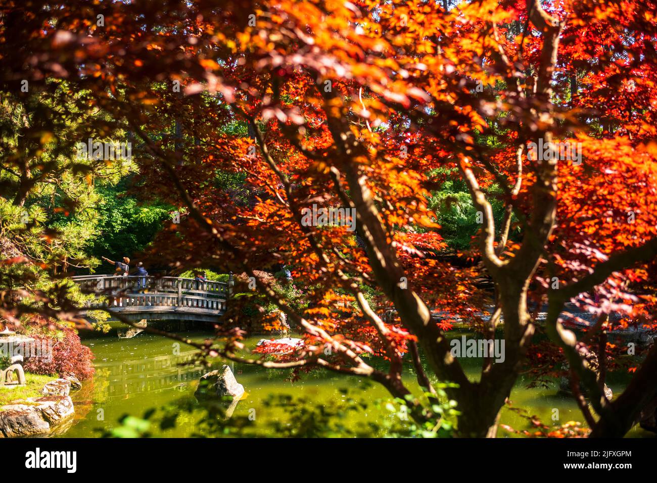Spokane, WA, USA - July 3, 2022: Visitors enjoy a summer afternoon at ...