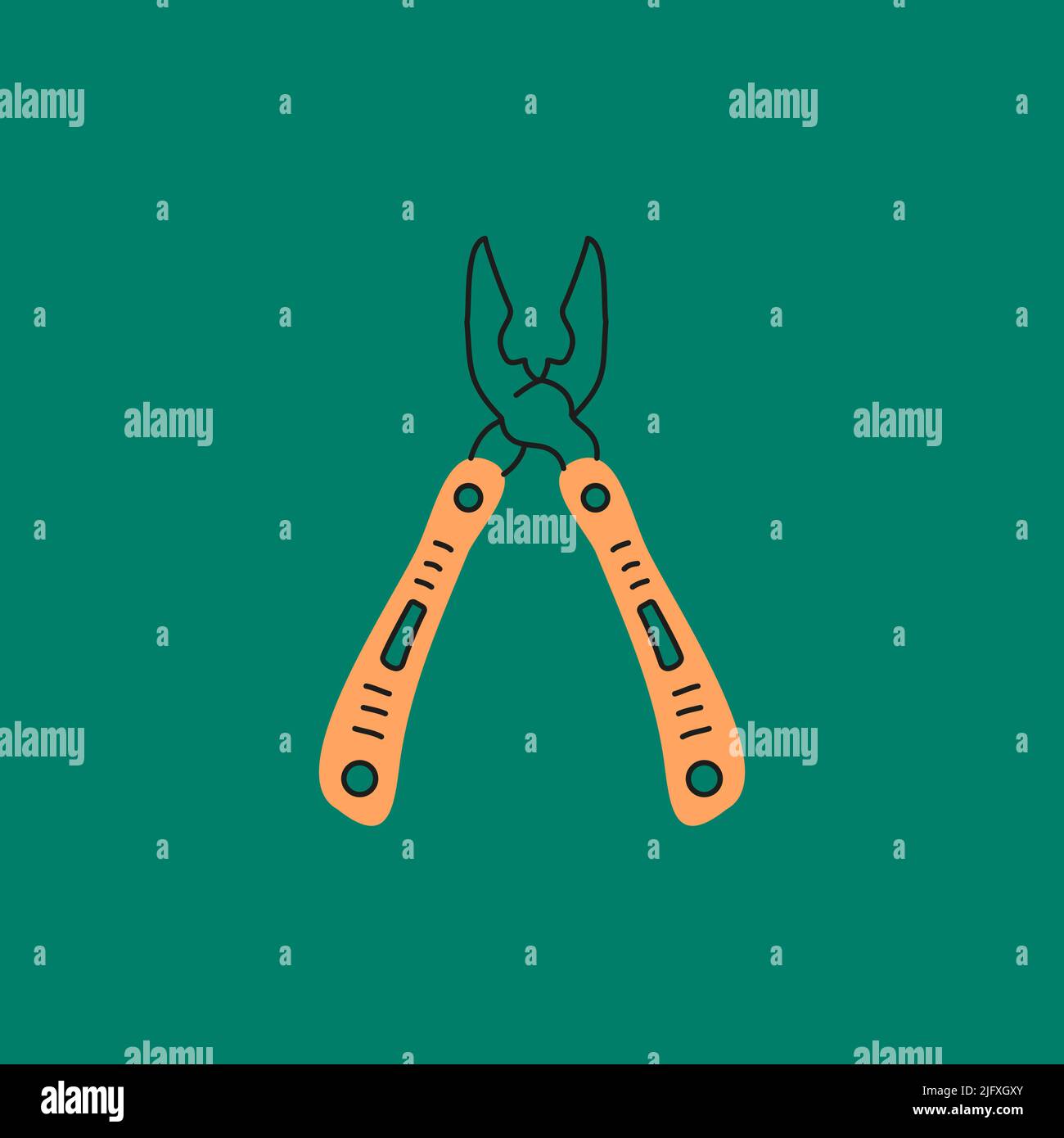 Vintage cartoon toolkit hi-res stock photography and images - Alamy