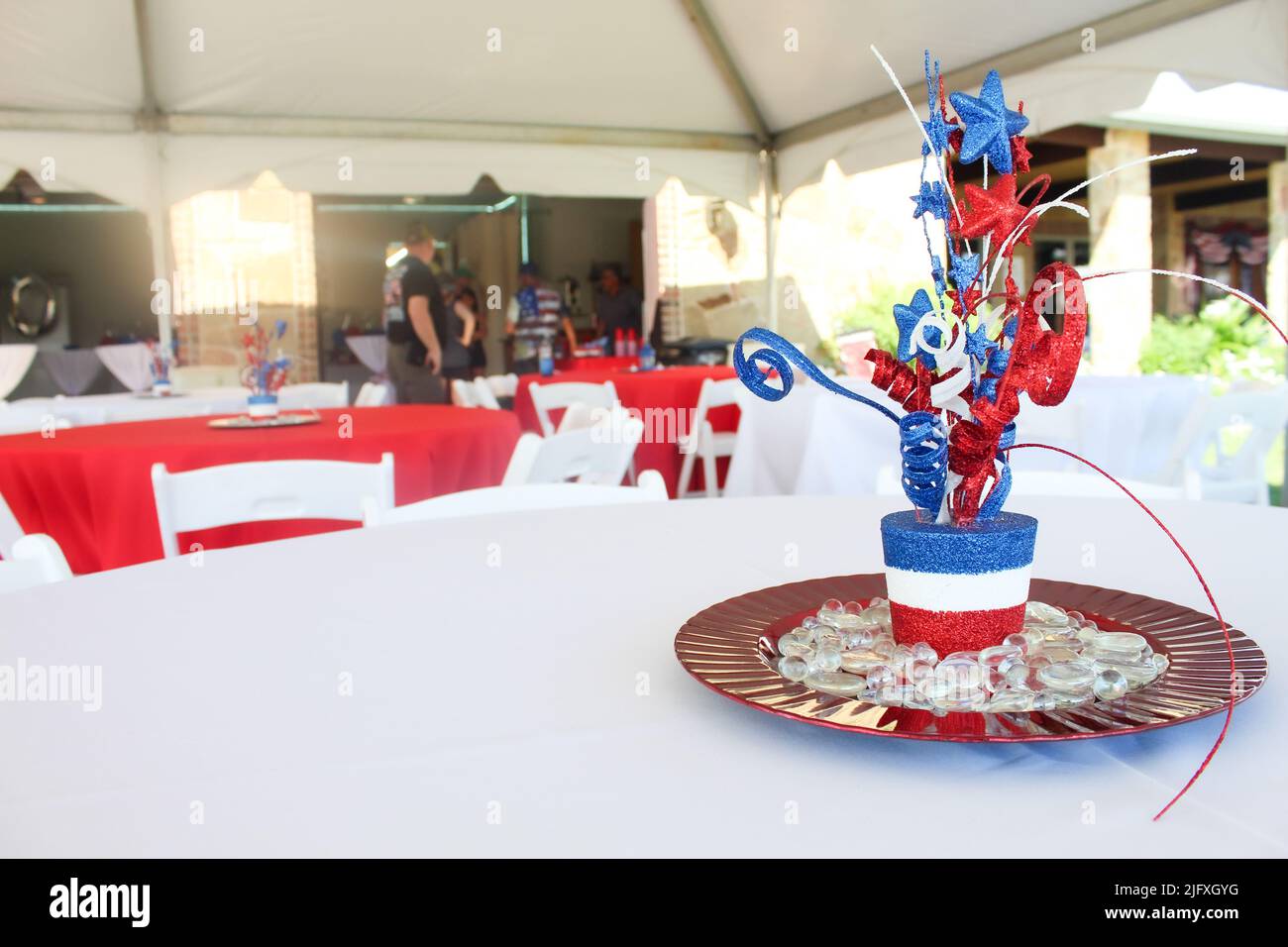 July 4th party details Stock Photo - Alamy