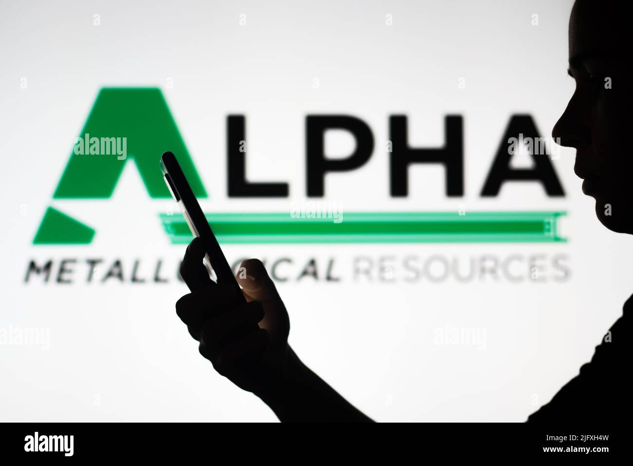 Alpha metallurgical logo hi-res stock photography and images - Alamy