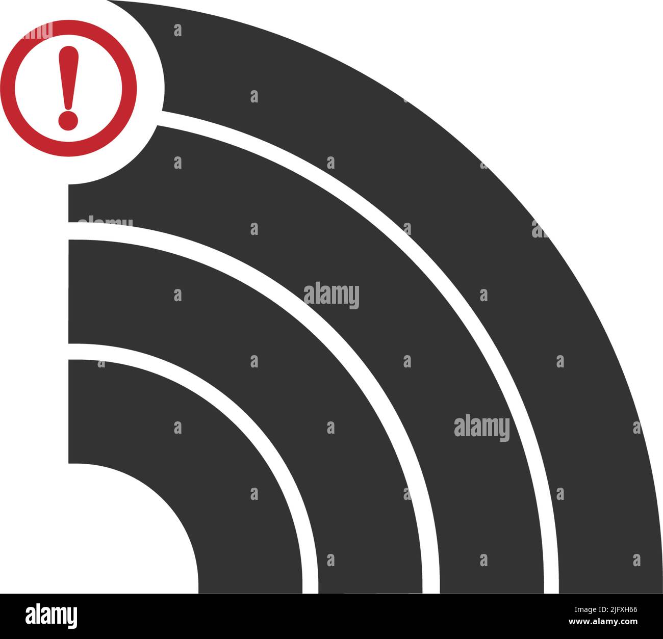 Signal disconected, signal cut off icon template vector Stock Vector ...
