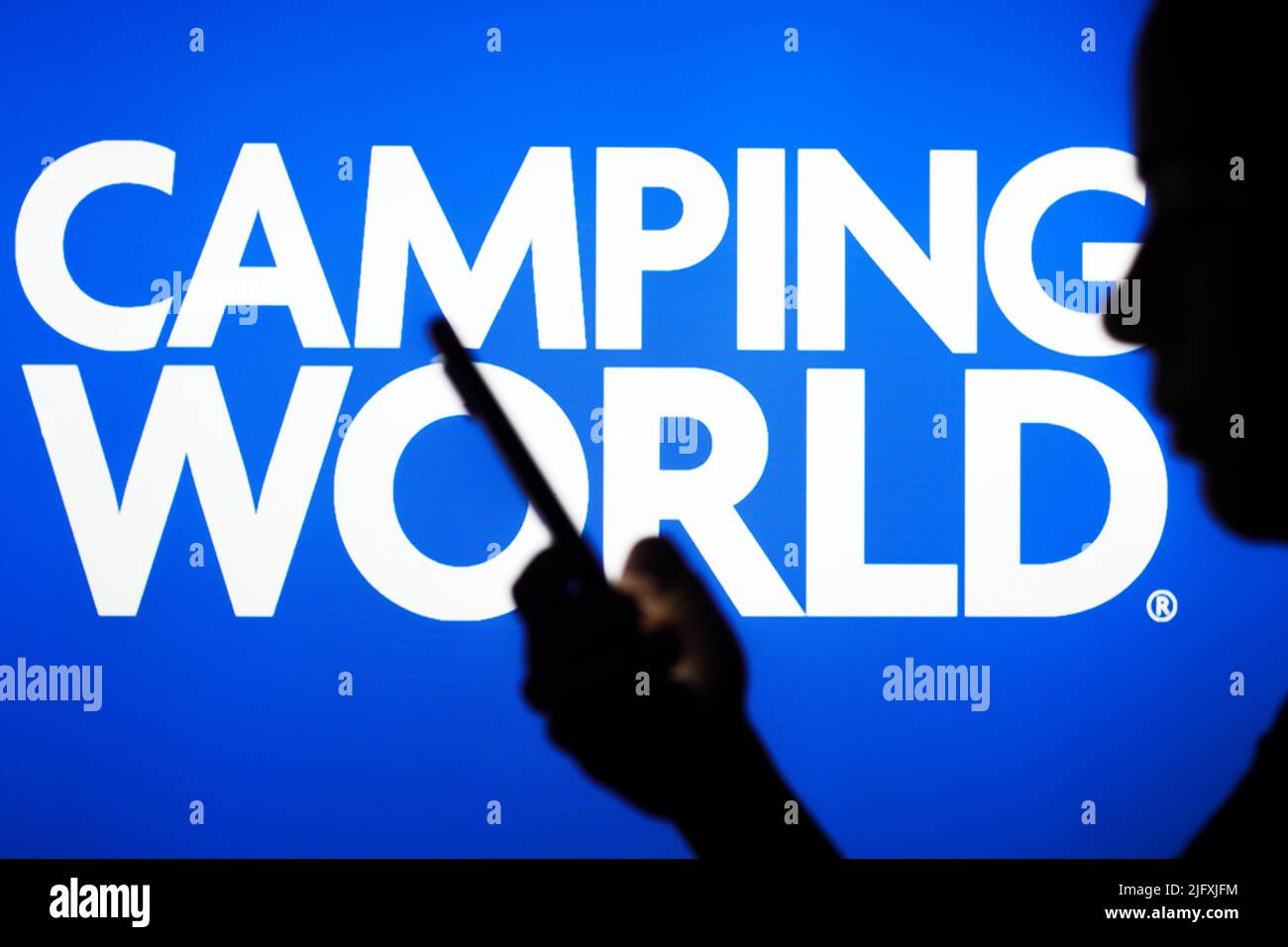 Brazil. 5th July, 2022. In this photo illustration, the Camping World ...