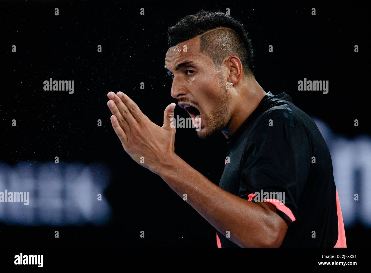 Nick kyrgios angry hi-res stock photography and images - Alamy
