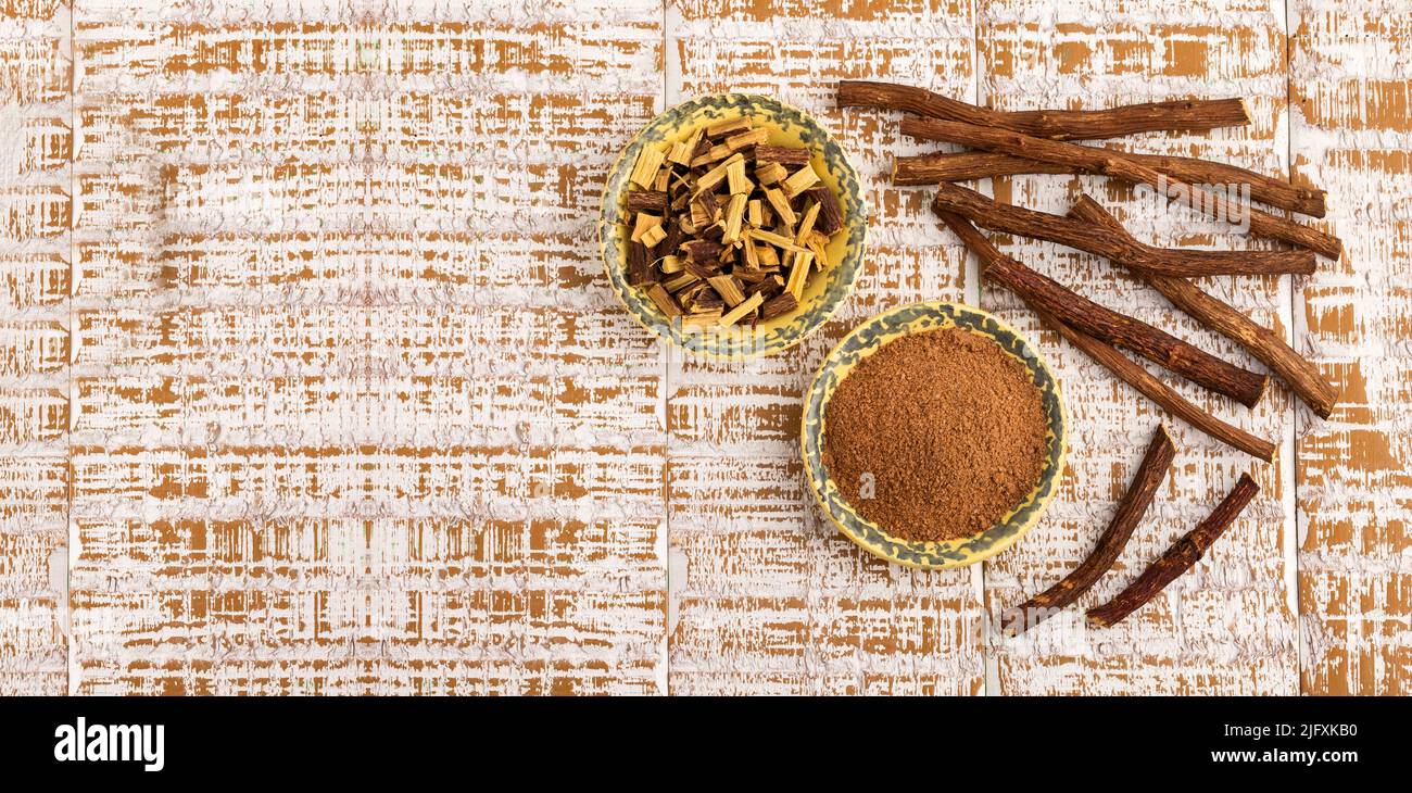 Ground stems of organic licorice - Glycyrrhiza glabra Stock Photo - Alamy