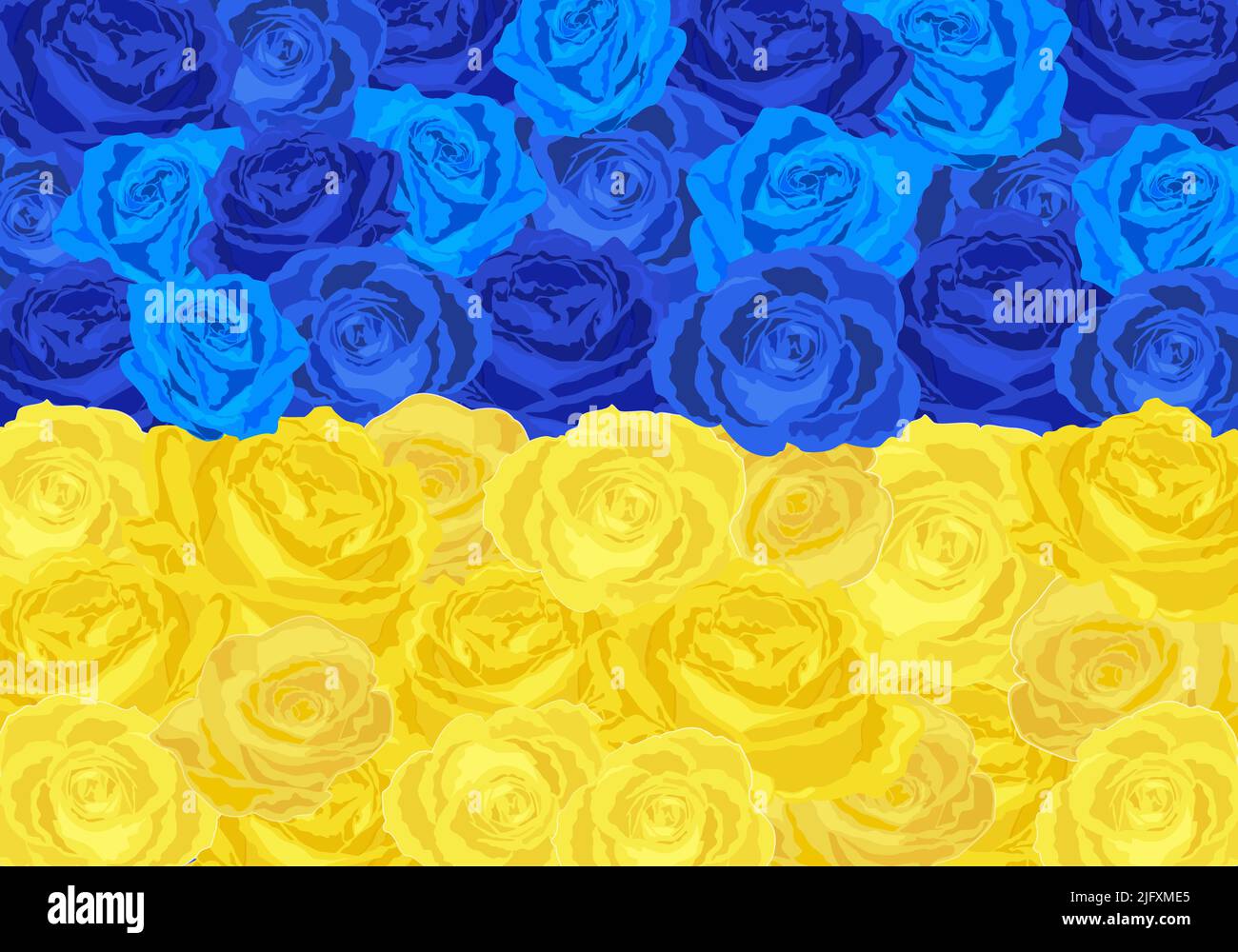 Illustration in colors of the flag of Ukraine Stock Vector Image & Art ...