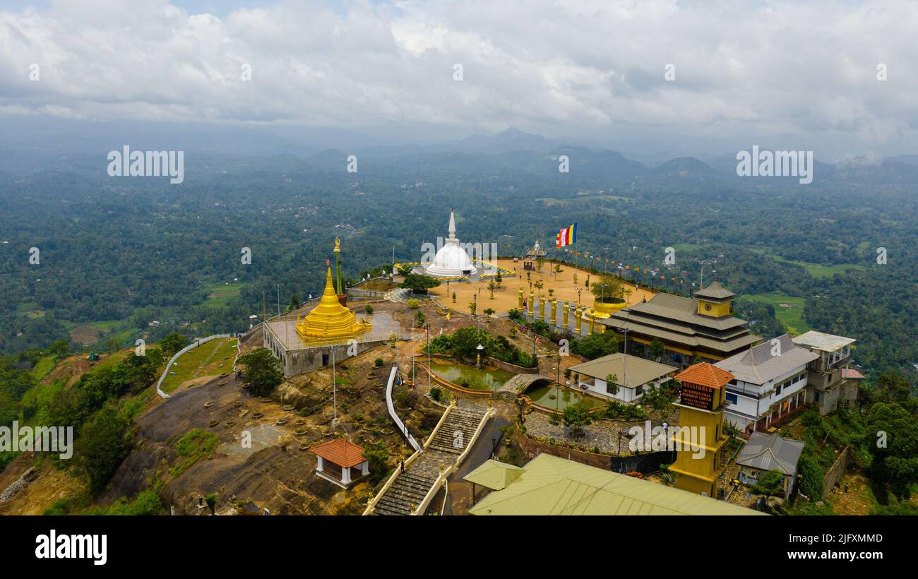 Golden temple Nelligala International Buddhist Center in Sri Lanka ...