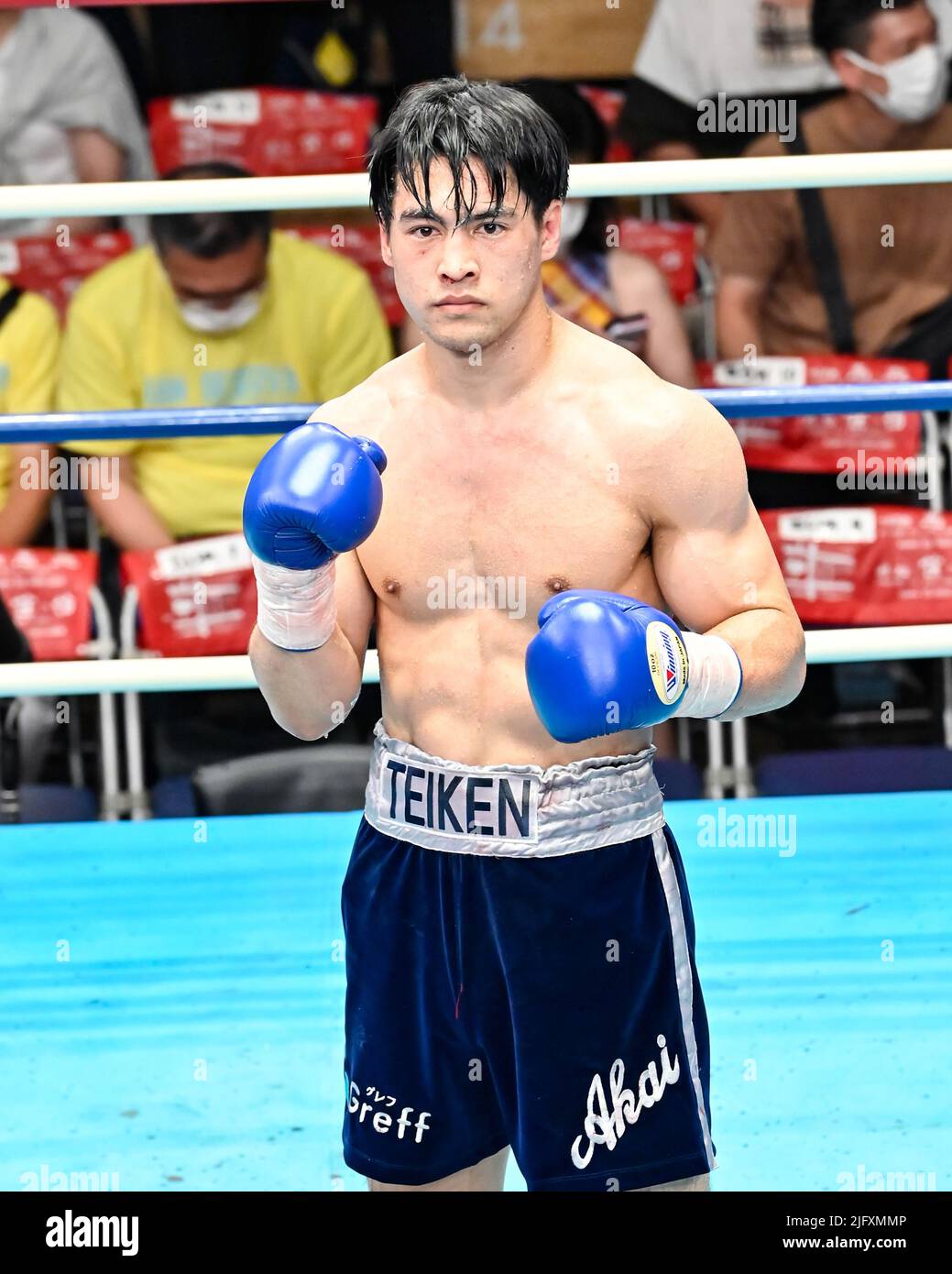 Tokyo, Japan. 2nd July, 2022. Eigoro Akai won the East Japan Rookie of ...