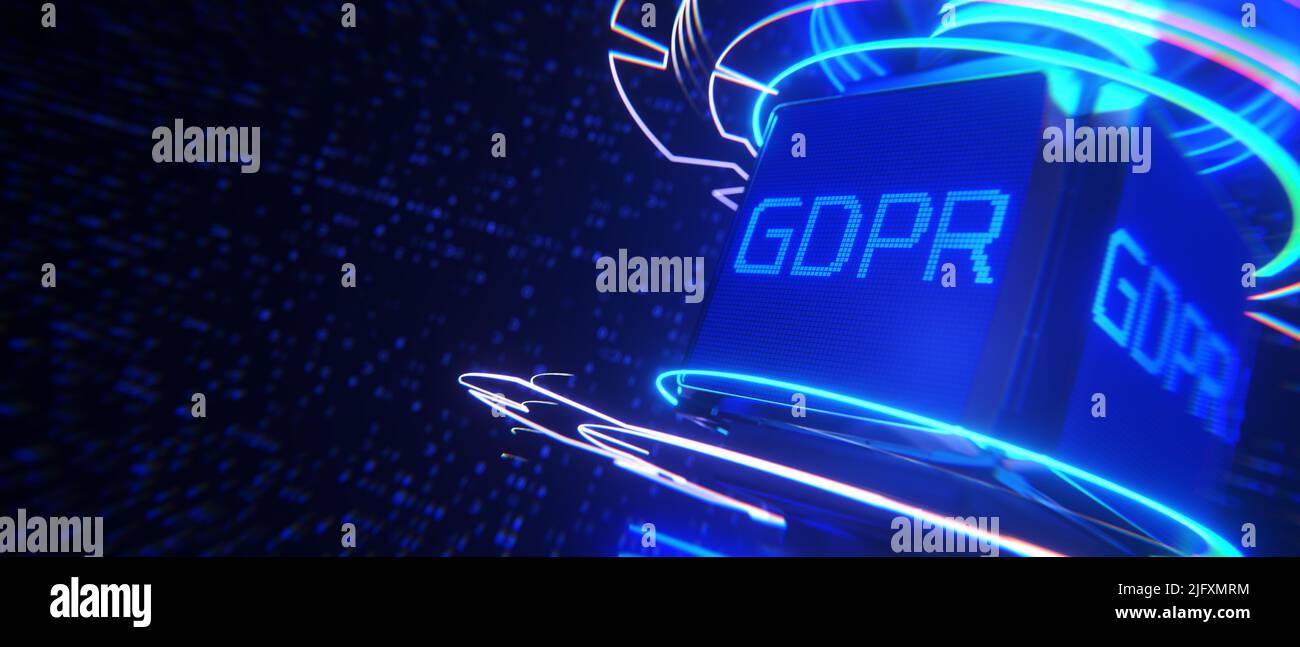 GDPR general data protection regulation. 3d render Stock Photo - Alamy