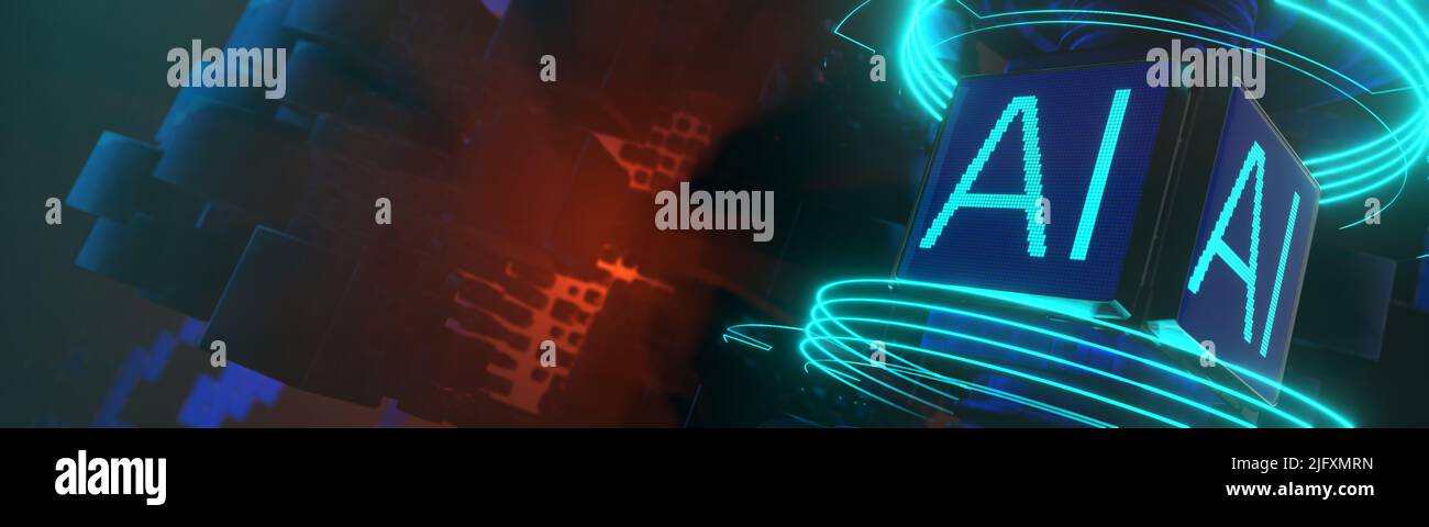 The development of artificial intelligence. deep machine learning. AI ...