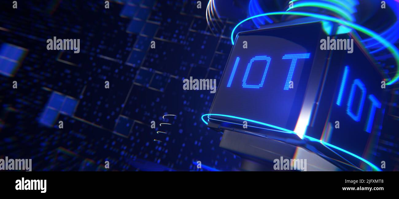 Internet of things (IOT), devices and network connection concepts ...