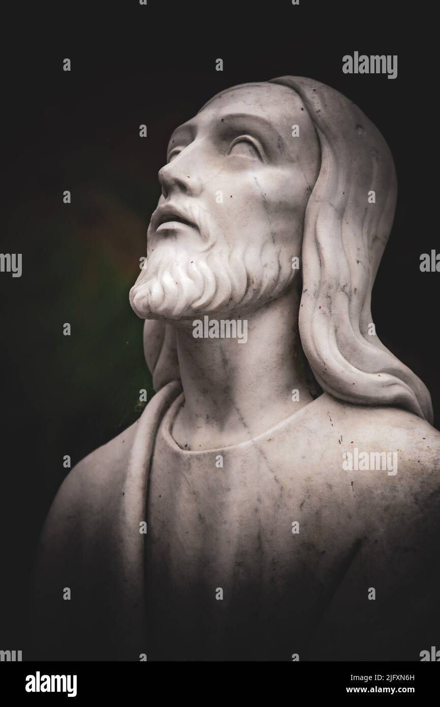 Jesus Christ looking up Stock Photo - Alamy