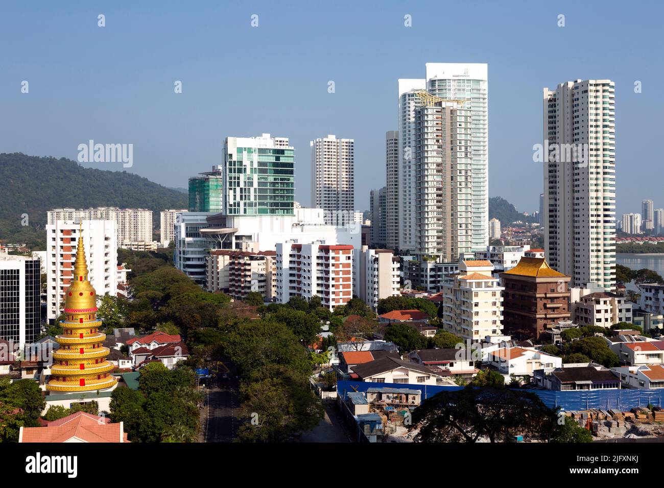 Gurney Drive is a popular seafront promenade in Georgetown, Penang ...