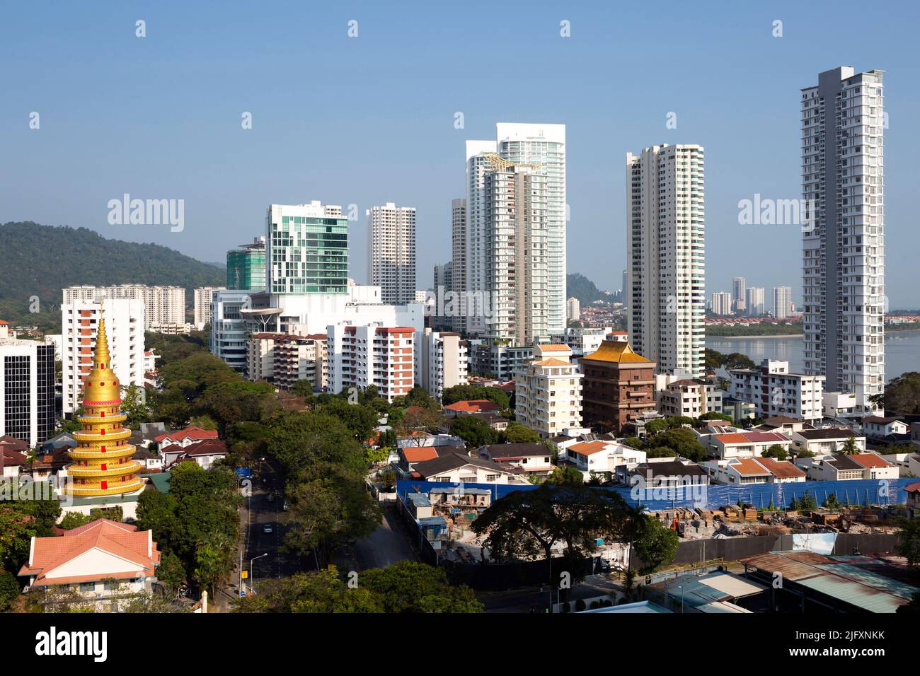 Gurney Drive is a popular seafront promenade in Georgetown, Penang ...