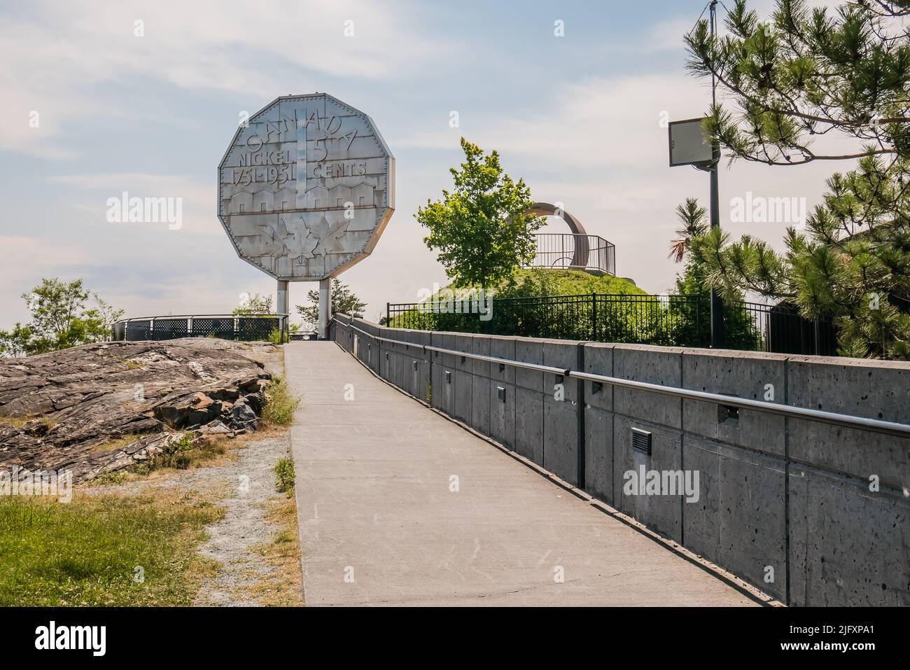 The Big Nickel is a nine-metre replica of a 1951 Canadian nickel ...
