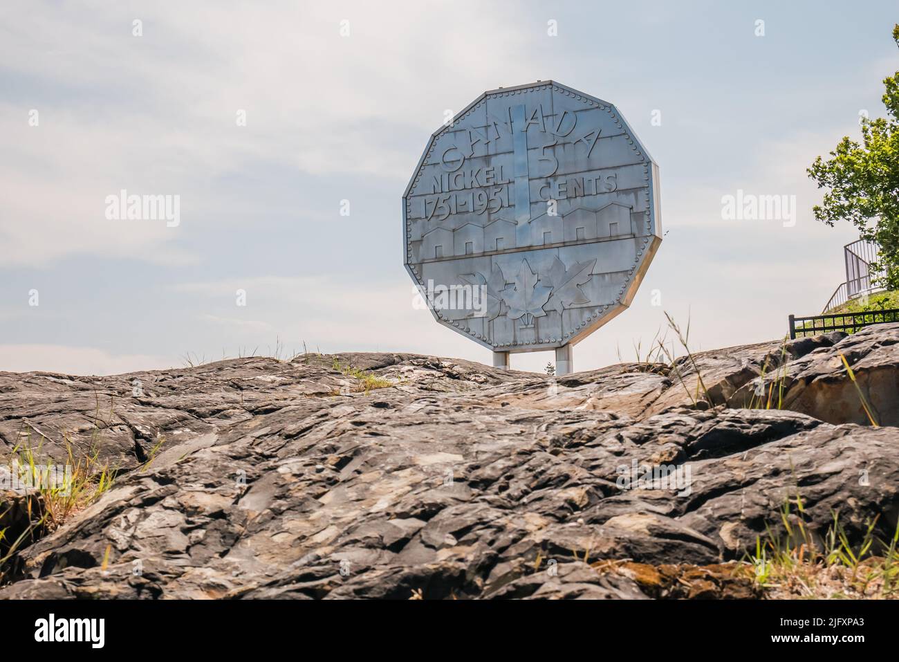 The Big Nickel is a nine-metre replica of a 1951 Canadian nickel ...