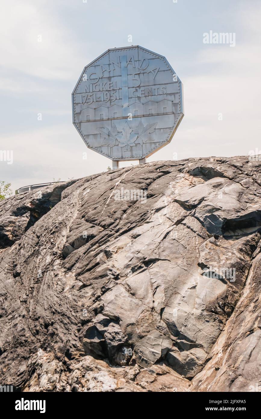The Big Nickel is a nine-metre replica of a 1951 Canadian nickel ...