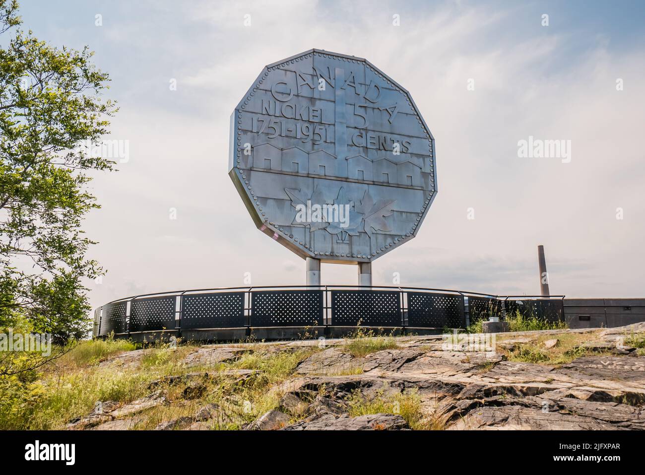 The Big Nickel is a nine-metre replica of a 1951 Canadian nickel ...