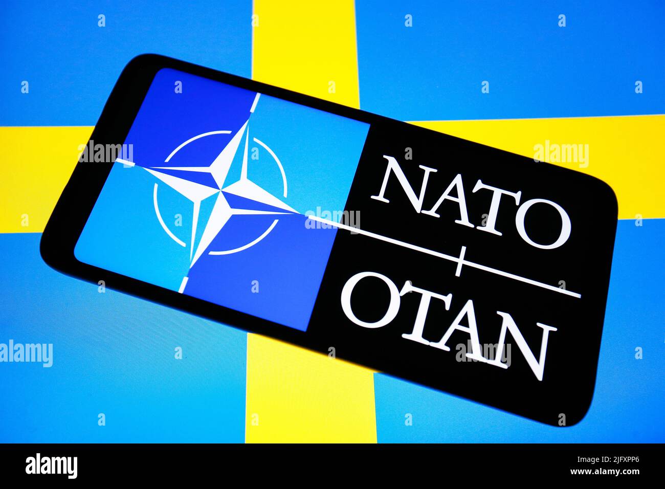 Nato logo screen hi-res stock photography and images - Alamy