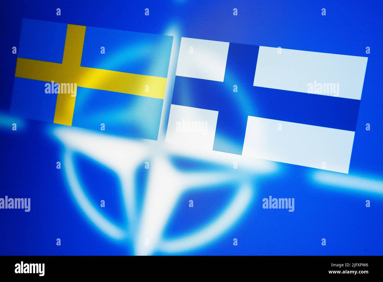 Nato logo screen hi-res stock photography and images - Alamy