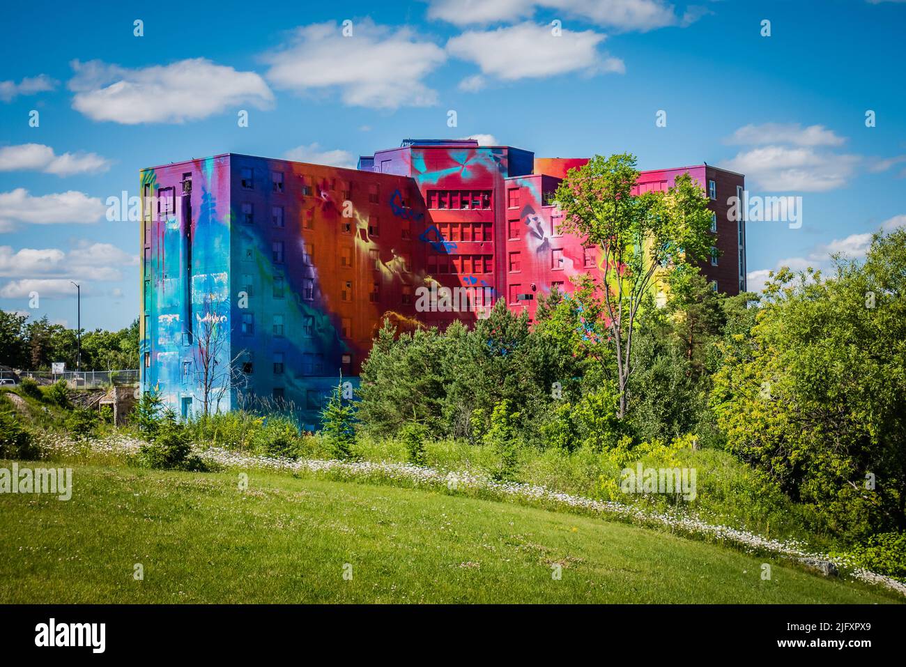 Canada Largest Mural, Sudbury, Ontario, Canada. At 80,000 square feet, the mural surpassed a ...
