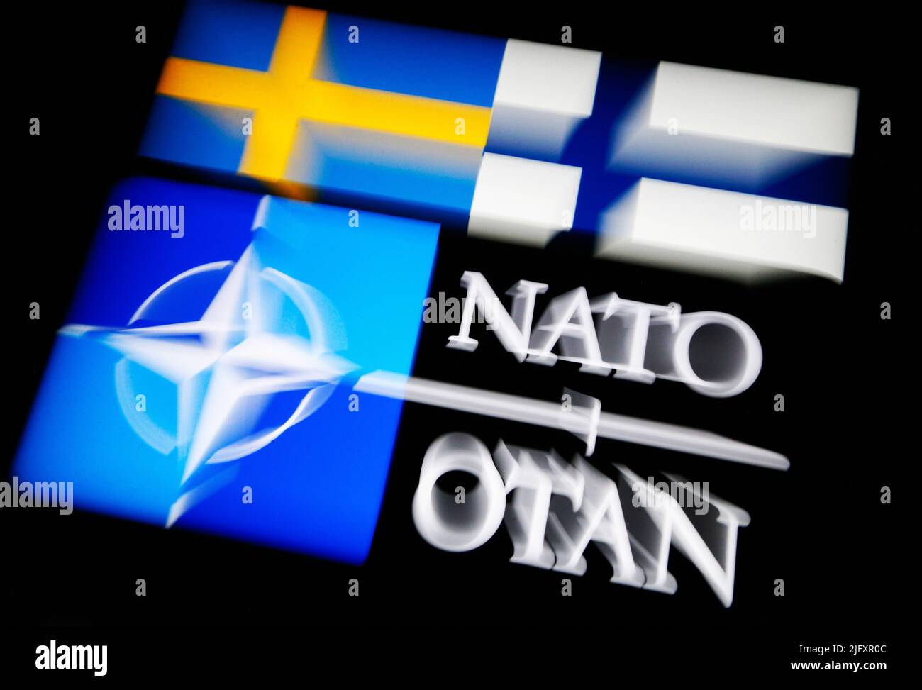 Nato logo screen hi-res stock photography and images - Alamy