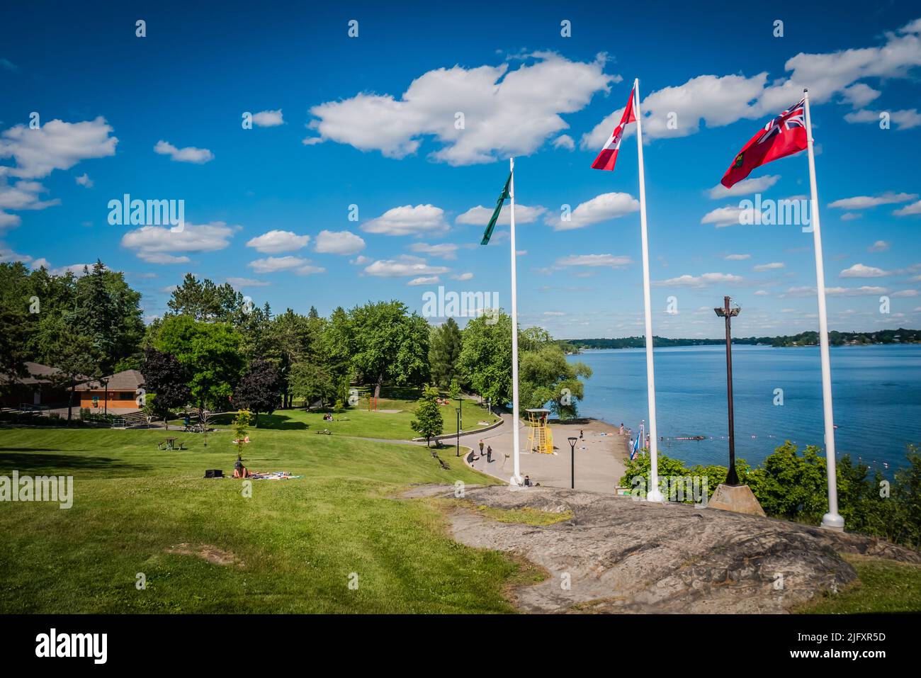 bell park main beach in sudbury ontario canada Stock Photo - Alamy