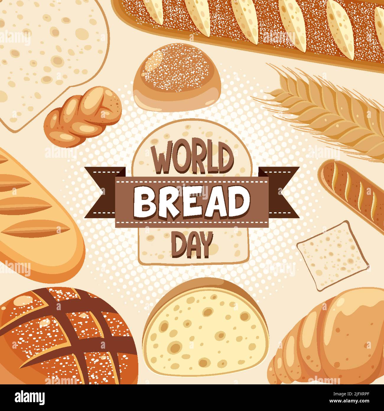 World bread day poster design illustration Stock Vector Image & Art - Alamy