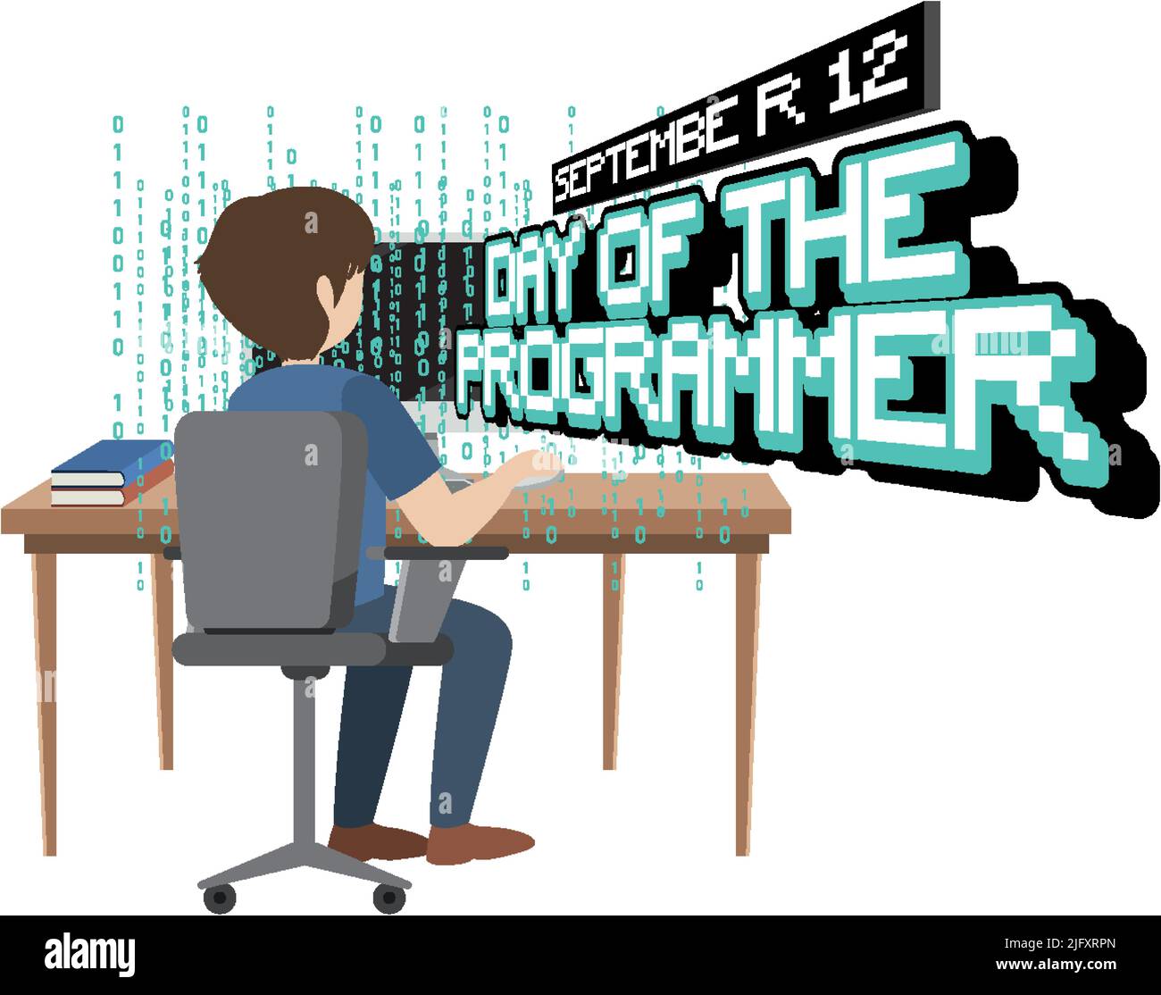The Day of the Programmer Poster illustration Stock Vector Image & Art ...