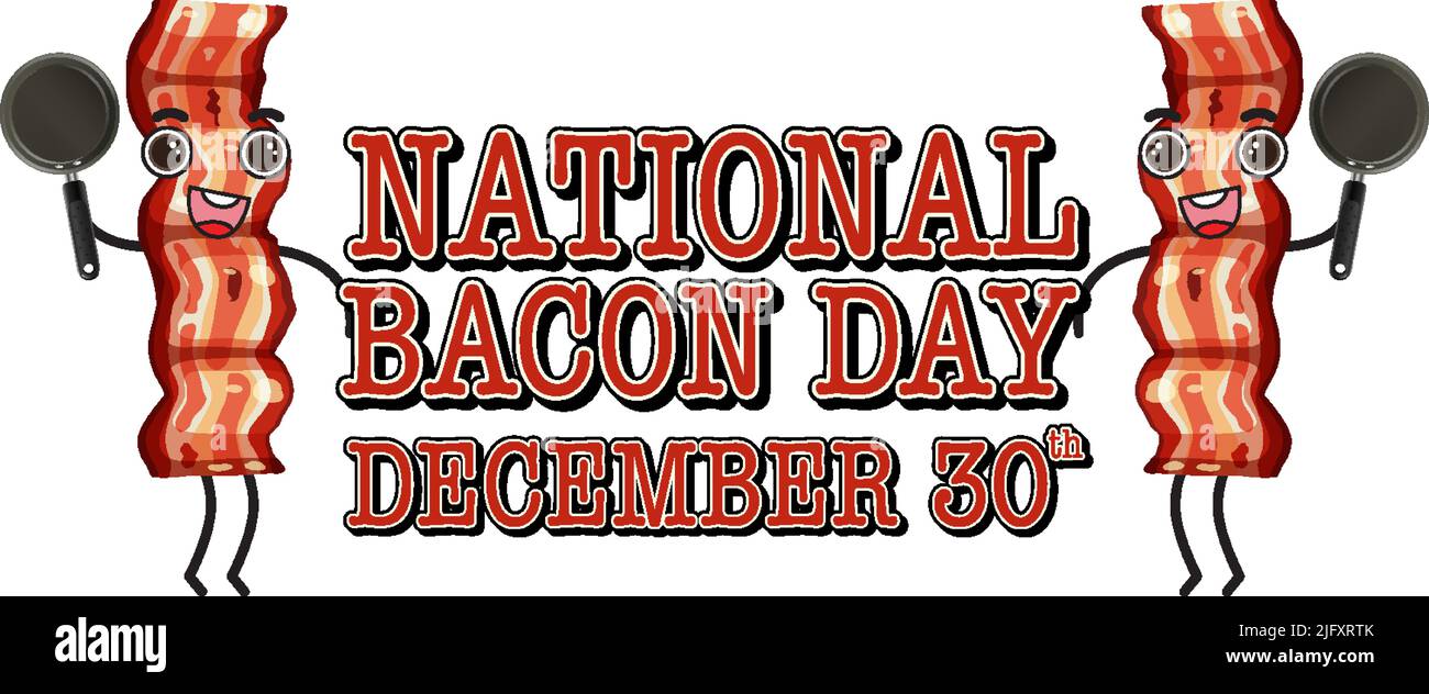 International Bacon Day Banner Template illustration Stock Vector Image ...