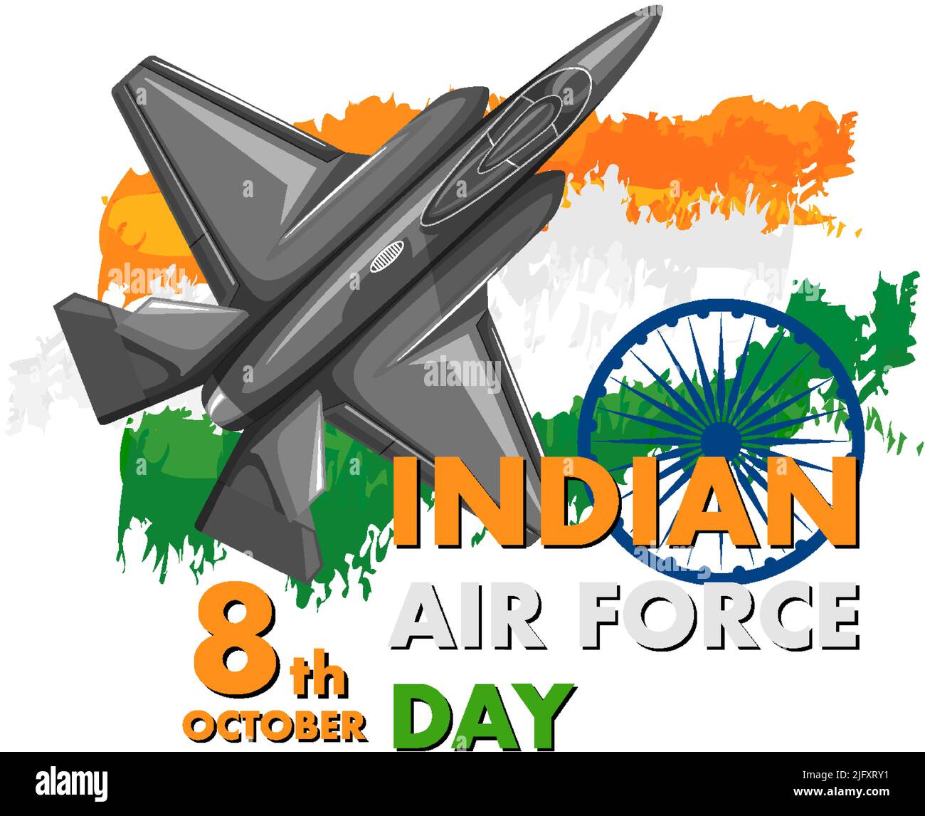 Indian Air Force Day Poster illustration Stock Vector Image & Art - Alamy