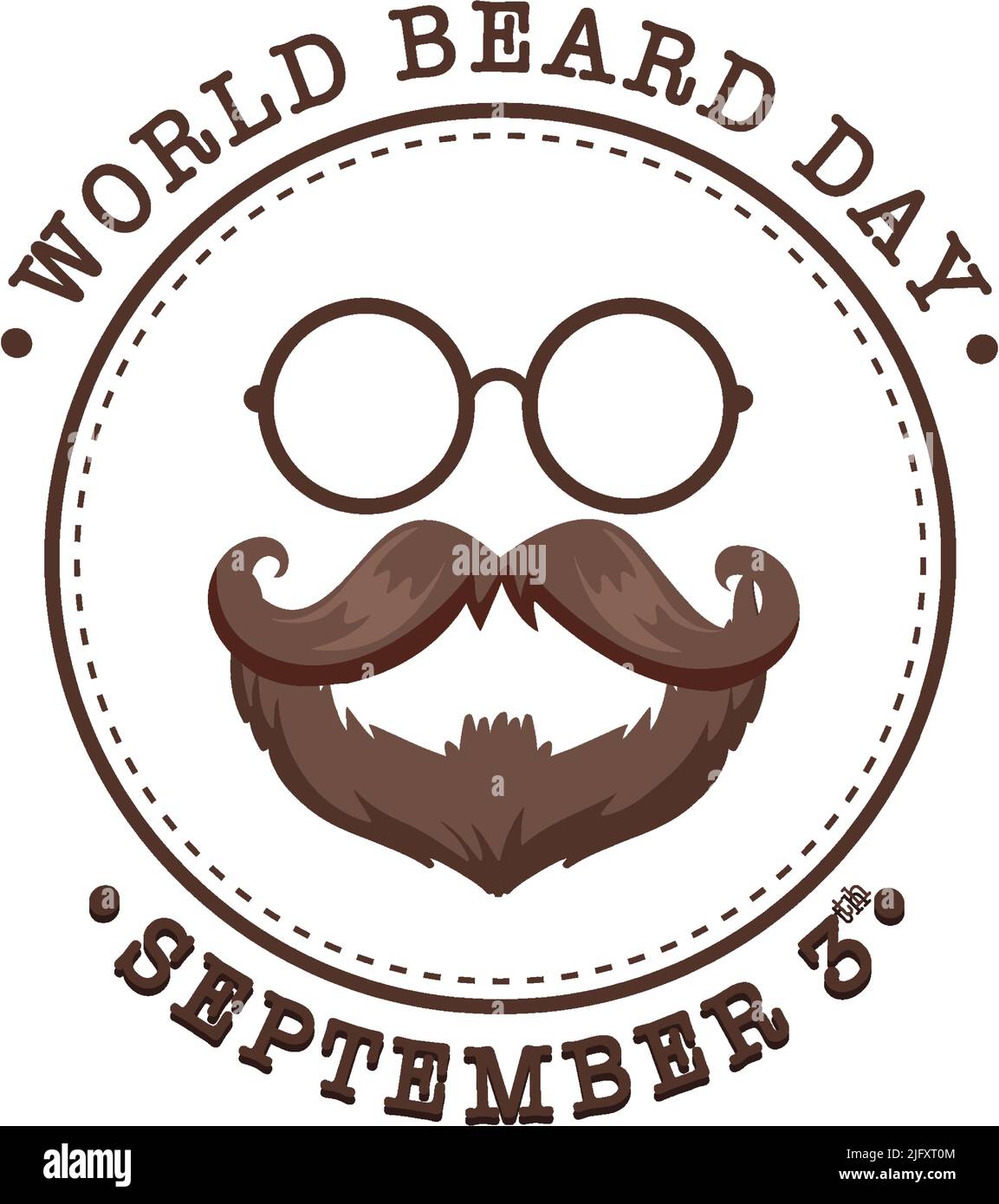 World Beard Day September 3 Banner illustration Stock Vector Image ...