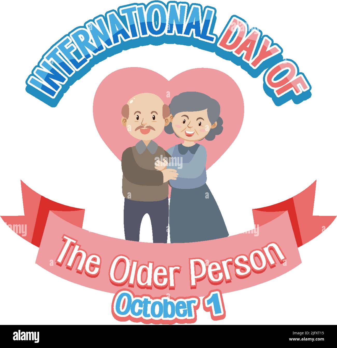 International Day for Older Person Poster Template illustration Stock ...