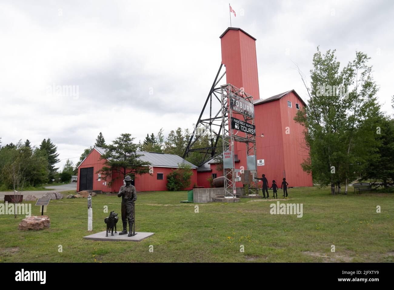 Toburn Gold Mine museum in Kirkland Lake, Ontario, Canada Stock Photo ...