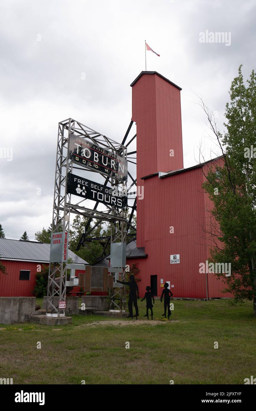 Toburn Gold Mine museum in Kirkland Lake, Ontario, Canada Stock Photo ...