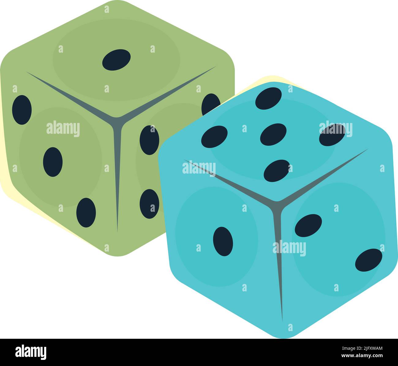 colorful dices icon Stock Vector Image & Art - Alamy