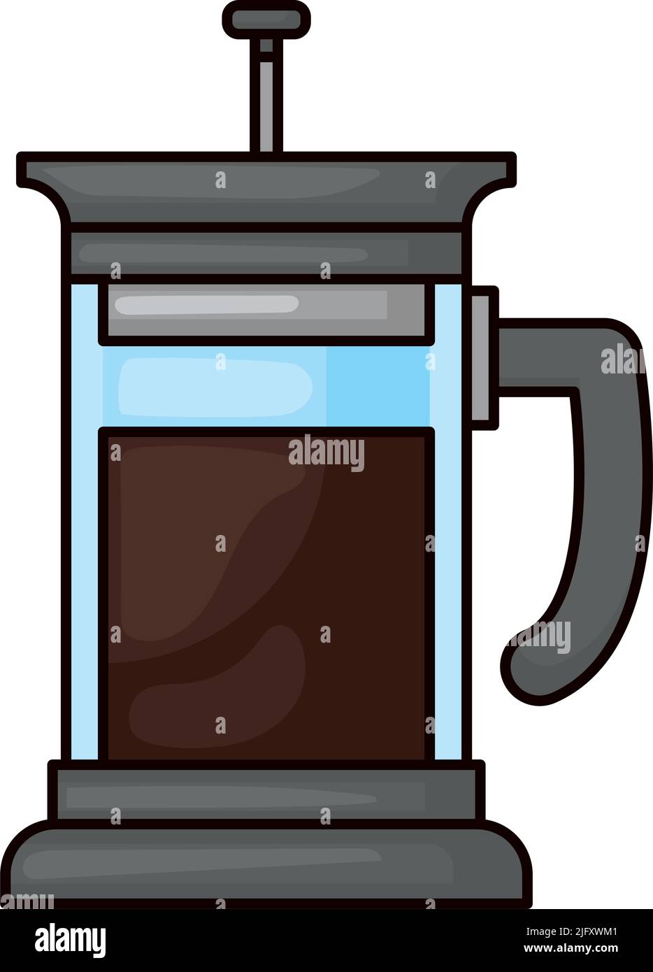 coffee french press Stock Vector Image & Art - Alamy